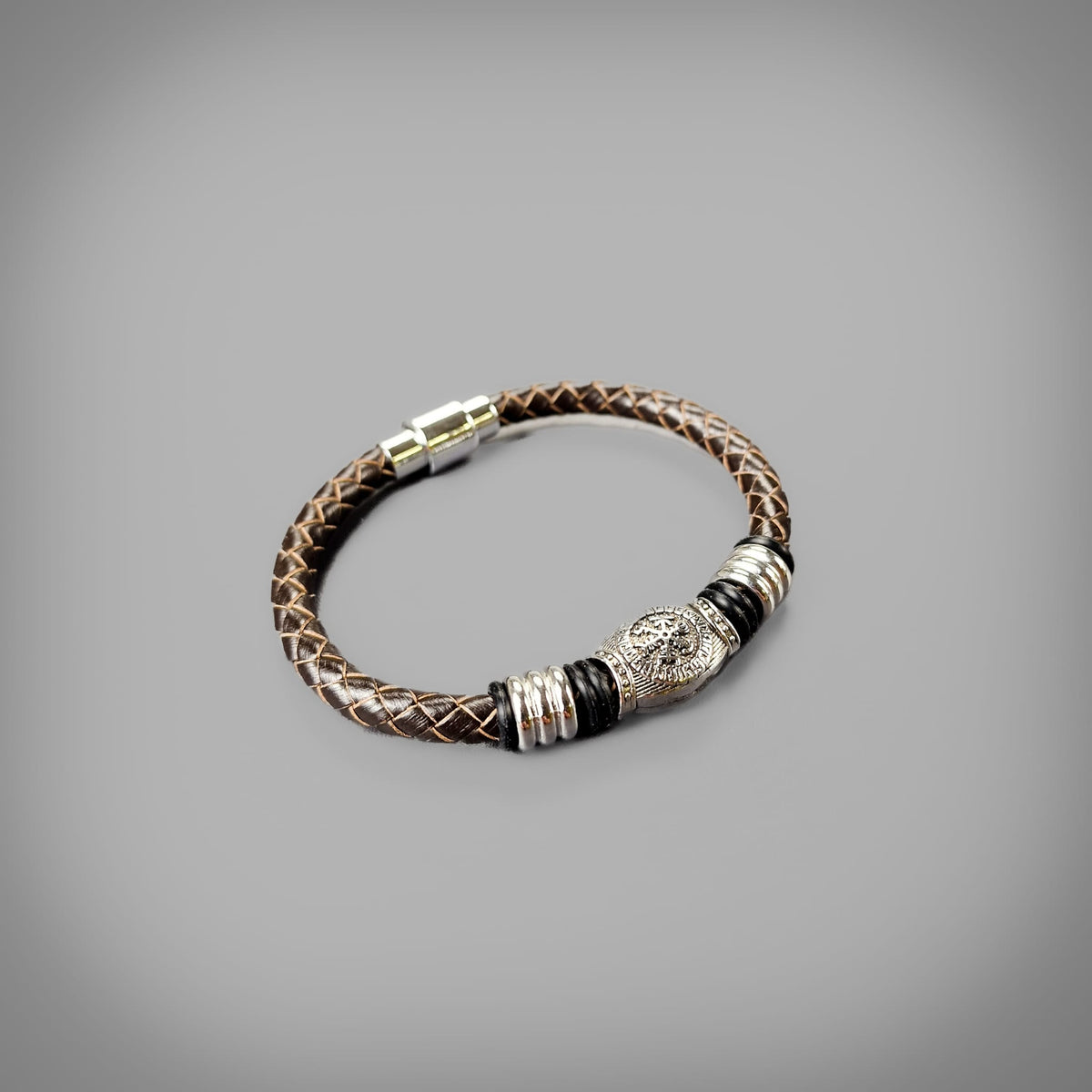 Vegvisir Wristband - Brown – Raven Forge